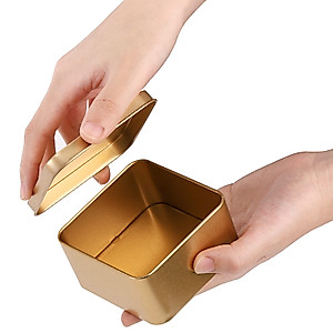 Peohud 20 Pack Tin Boxes with Lids, Empty Metal Tins, Portable Storage Metal Tin Container Organizer for Cookie, Candy, Treats, Gifts, Favors and Crafts