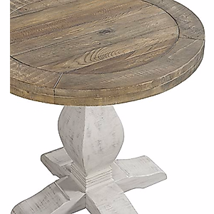 Martin Svensson Home Napa, End Table, White Stain and Reclaimed Natural