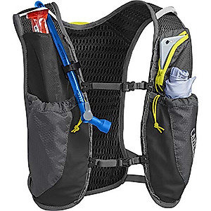 CamelBak Circuit Run Vest with 50oz Hydration Bladder, Graphite/Sulphur Spring, One Size
