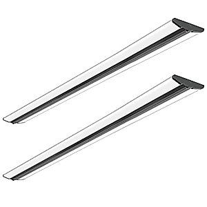 TychoLite 110W 8 Foot Led Light Fixture Ultra Slim 8FT LED Shop Lights for Garage, No Glare, 12600 Lumens, 5000K Daylight, 8 Foot Flush Mount Office Ceiling Wraparound Light for Workshop, 2 Pack