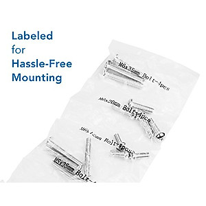 Mount-It! TV Mounting Hardware Kit, Universal VESA Wall Mount Screw, Washer, Spacer Pack (M4 M5 M6 M8) for TV and Monitor Mounting