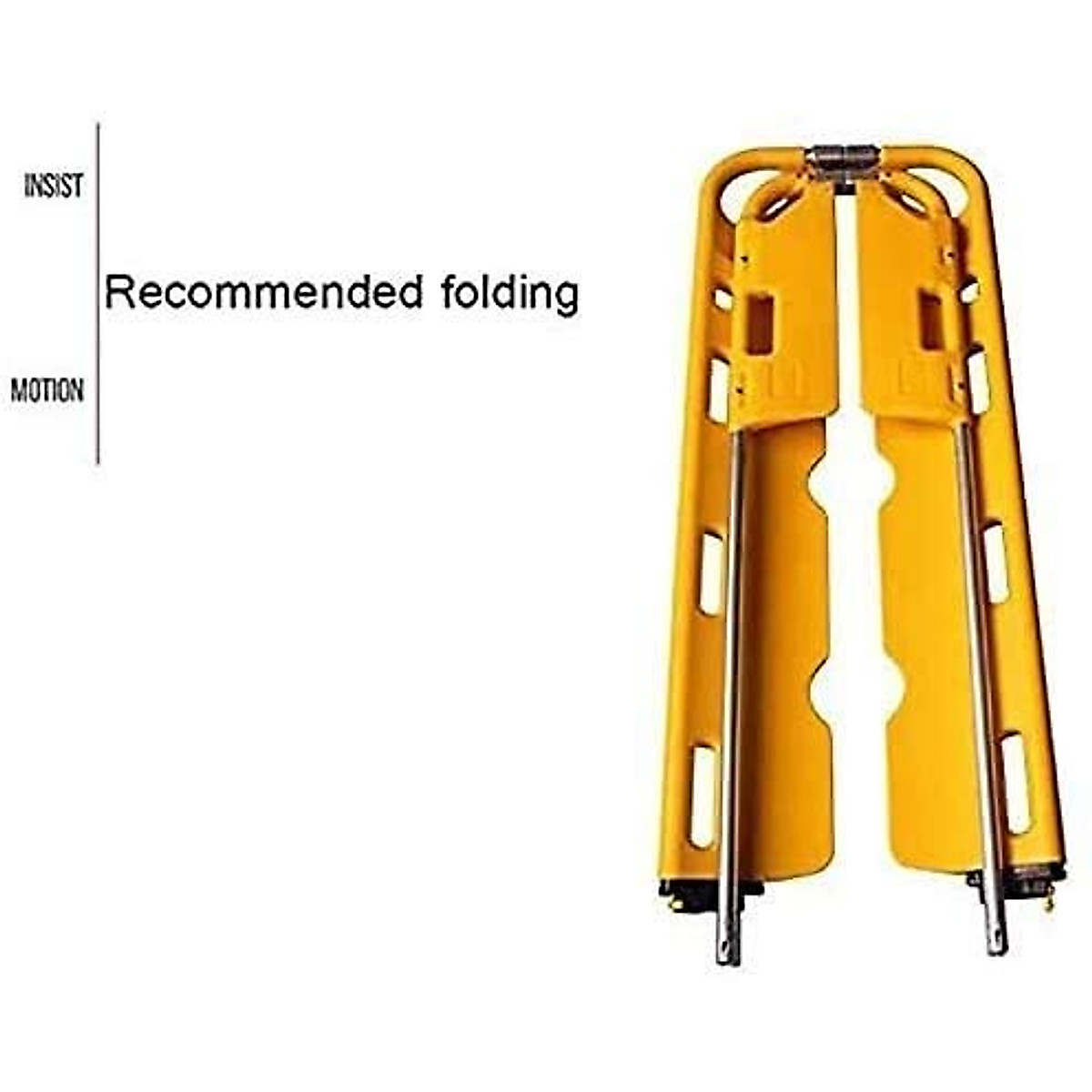 Youyaa Portable Travel Size Patient Transport Adjustable Light Weight Immobilization Board Folding Scoop Stretcher, EMS Medical Folding Emergency for Hospital Clinic Home Sports