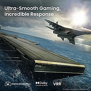 Hisense 55-Inch Class U6 Series ULED Mini-LED Google Smart TV - Quantum Dot Color, 600-Nit Dolby Vision IQ, Game Mode Plus, Hands Free Voice Control, Compatible with Alexa (55U6K, 2023 Model),Black