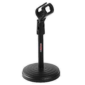 5 Core Desk Microphone Stand • Angle Adjustable Desktop Mic Stand • Table Mic Holder with Universal Mic Clip MS RBS