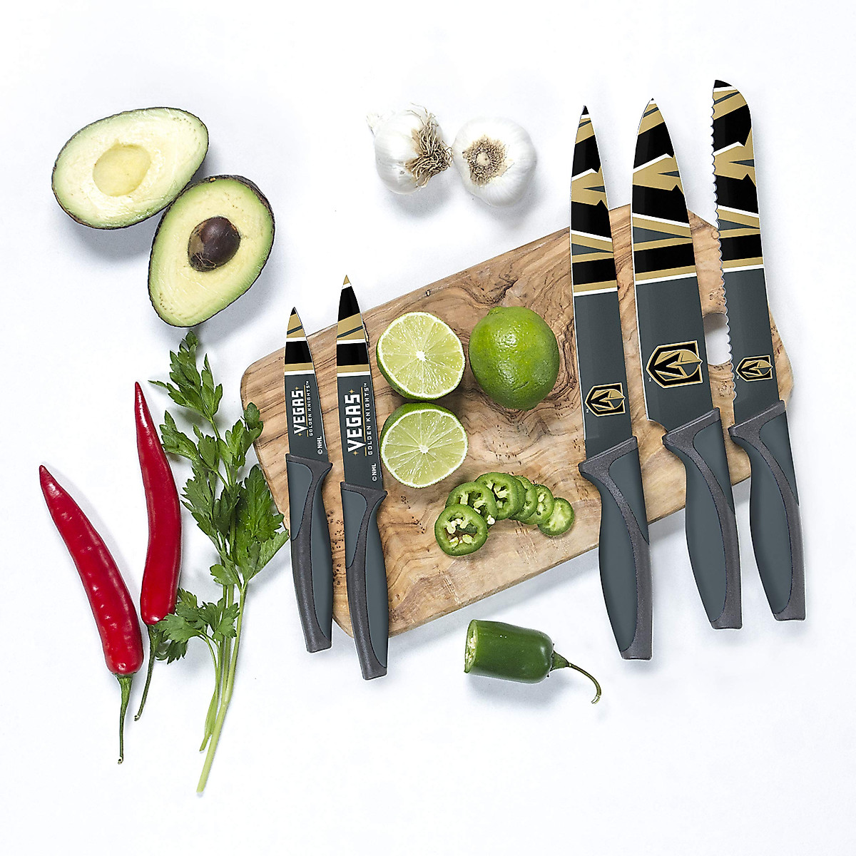 The Sports Vault NHL Vegas Golden Knights Kitchen Knives