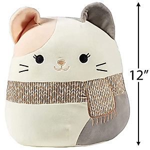 Squishmallows 12" Camette The Cat - Officially Licensed Kellytoy Plush - Collectible Soft & Squishy Kitty Stuffed Animal Toy - Add to Your Squad - Gift for Kids, Girls & Boys - 12 Inch
