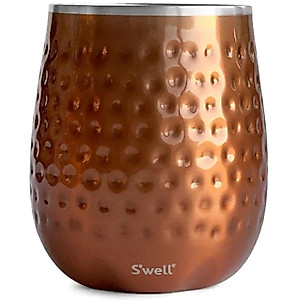 S'well Stainless Steel Wine Tumbler, 9oz, Dipped Metallic, Triple Layered Vacuum Insulated Container Keeps Drinks Colder for Longer, BPA Free Barware