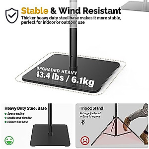 ShowMaven Backdrop Stand, 8x10 ft Adjustable Photo Backdrop Stand Kit, Heavy Duty Backdrop Stand with Steel Base for Photography, Photo Video Studio, Birthday Parties, Wedding (Black)