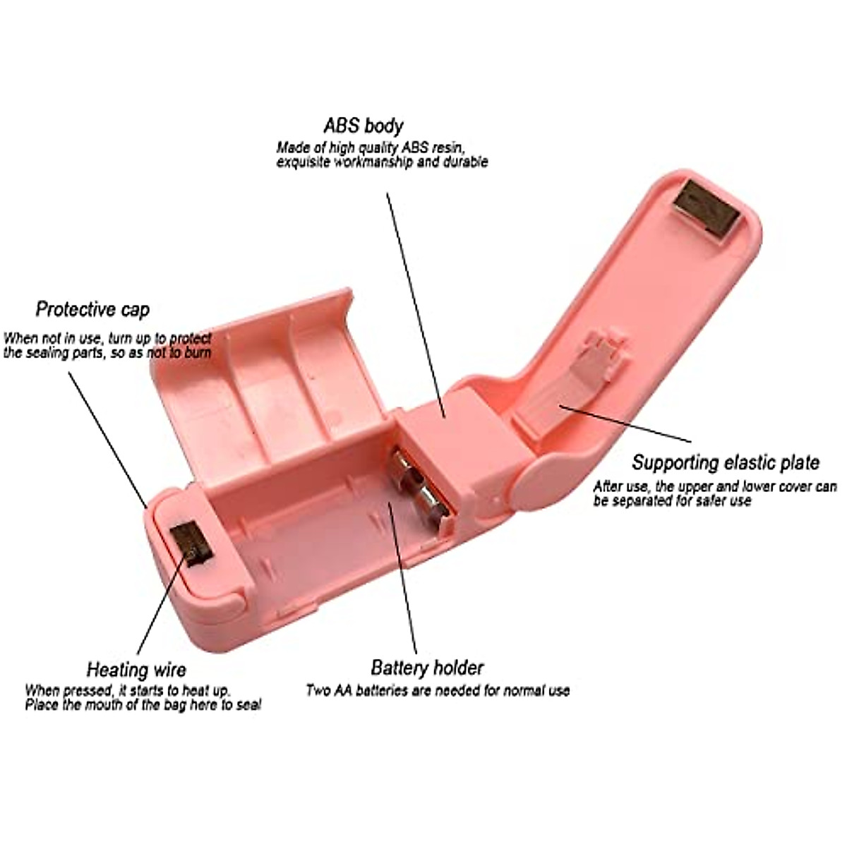 Bag Sealing Machine MiNi, Vacuum Heat Sealing and Portable Retail Bag Sealing Machine, Suitable for Home, Picnic Plastic Bag Food Bag Sealing