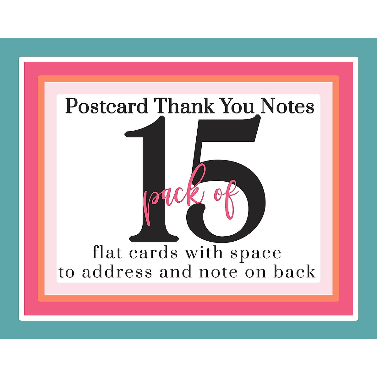 Paper Clever Party Navy and Gold Baby Shower Thank You Postcards (15 Pack) Notecards Only - Eco-friendly – Printed 4x6