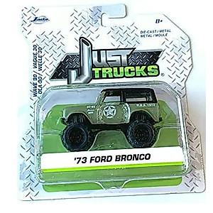 Jada Just Trucks '73 Ford Bronco, Wave 30 (1:64 Scale) Military Green