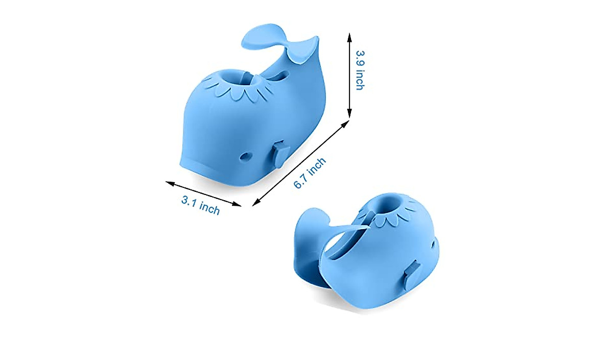 PandaEar Whale Bath Spout Cover for Kids' Safety