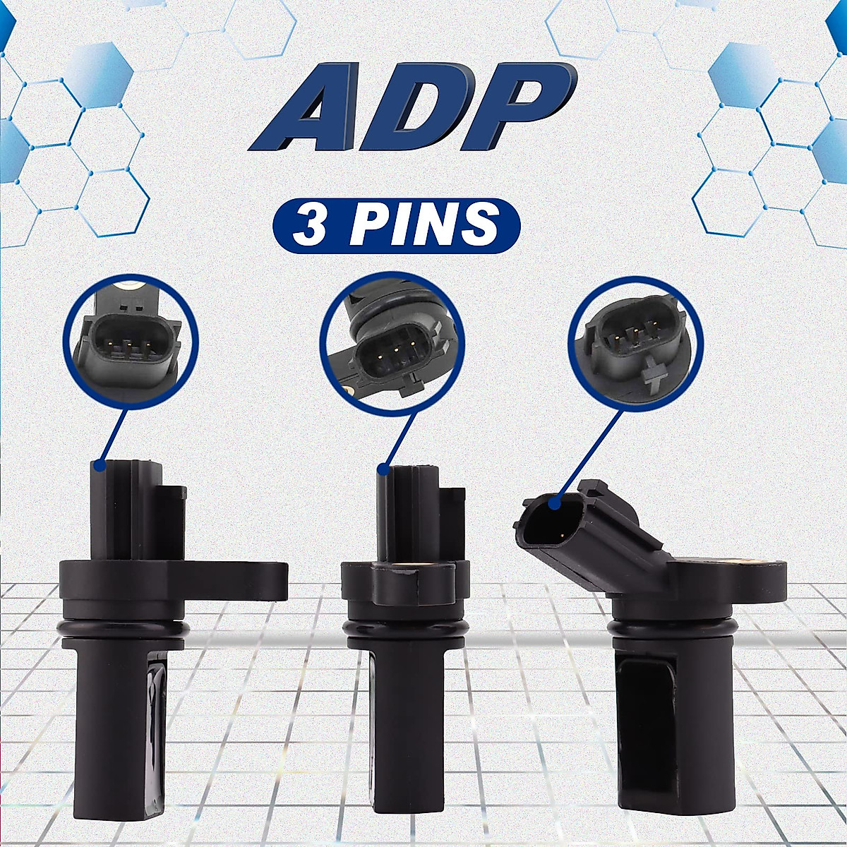 Camshaft Position Sensor Phase Set of 3 - Fits 3.5L, 4.0L V6 Nissan Altima, Murano, Maxima, 350Z, Quest, Pathfinder, Infiniti FX35, G35, QX45, M35 - Replaces 23731-AL61A, 237316J90B, 23731-AL61C