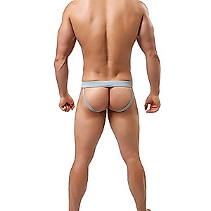 Tyhengta Men's Athletic Supporter Jockstrap Performance Underwear Briefs 1 Pack Large