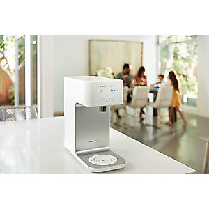 Coway Aquamega 200C Countertop Water Purifier with a cold-water setting, a new advanced filter, and Coway Io-Care app connectivity