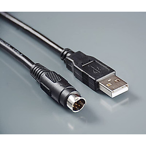 Washinglee Isolated PM02 Programming Cable for AB Micrologix 1000 1100 1200 1400 1500 Series, for 1761-CBL-PM02 Replacement, 6 FT