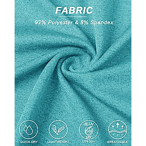 TACVASEN 1/4 Zip Tops for Women UPF 50+ Shirts Sun Protection Long Sleeve Breathable Workout Shirt, Light Green, L