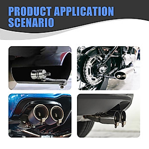 Crynod Pack-2 Car Turbo Whistle, Sound Whistle Simulator, Exhaust Pipe Whistle, Metal Tail Whistle, Car Roar Maker, Sound Booster, Automotive Decoration, Universal for Cars, Motorcycle (Blue)