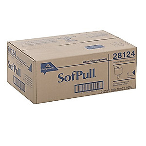 Georgia-Pacific GP-28124-2 SofPull Centerpull Regular Capacity Paper Towel, 2 Cases (6 Rolls), White