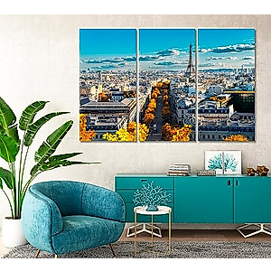 Autumn in Paris Canvas Print 1 Panel / 36x24 inches