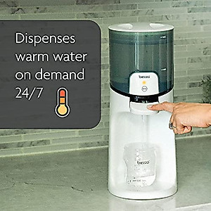 Baby Brezza Instant Warmer – Instantly Dispense Warm Water at Perfect Baby Bottle Temperature - Traditional Baby Bottle Warmer Replacement - Fast Baby Formula Bottles 24/7 – 3 Temperatures