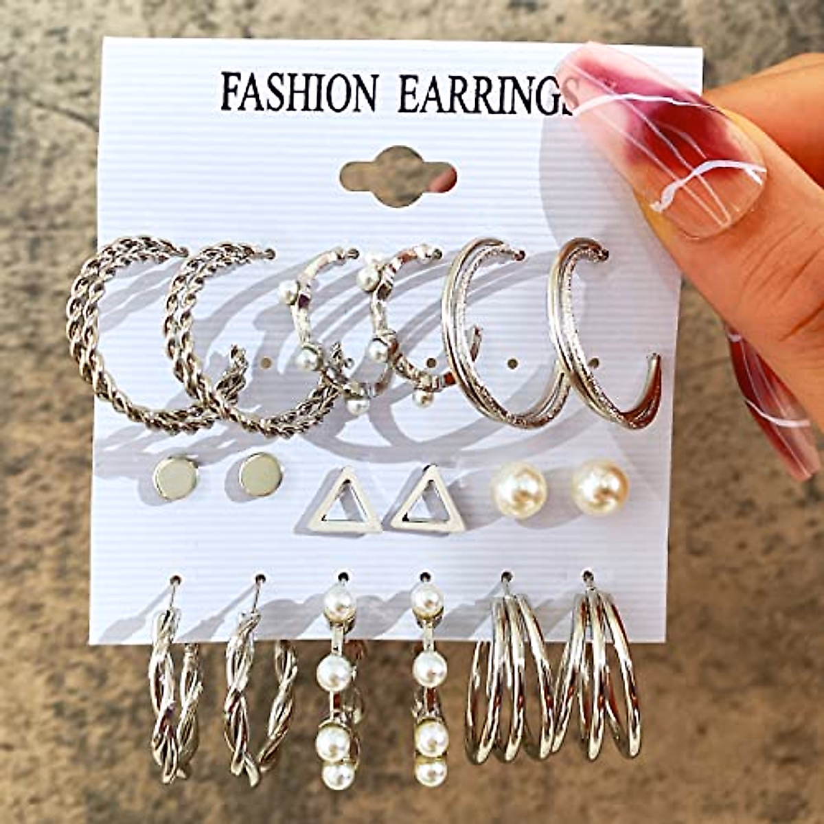 CONGYING 46 Pcs Gold Jewelry Set with 11Pcs Necklace, 11 Pcs anklet and 18 Pcs Earring Ear Cuff,6Hoop Earrings for Women Girls, Fashion Indie Costume Jewerly Pack for Anniversary Christmas Party Gift