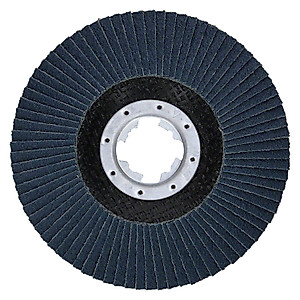 Bosch Professional 2608619203 Angled Flap Disc Best for Metal X-Lock, X571, Diameter 125 mm, Grain K80