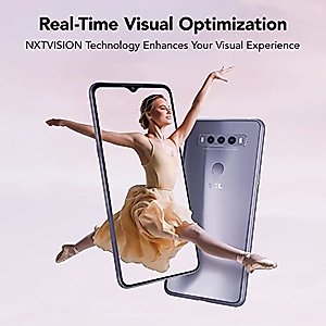 TCL 10 SE Unlocked Android Smartphone, 6.52" V-Notch Display, US Version Cell Phone with 16 MP AI Triple-Camera 4GB + 64GB, 4000mAh Fast Charging Battery, ICY Silver (Not Compatible with Verizon)
