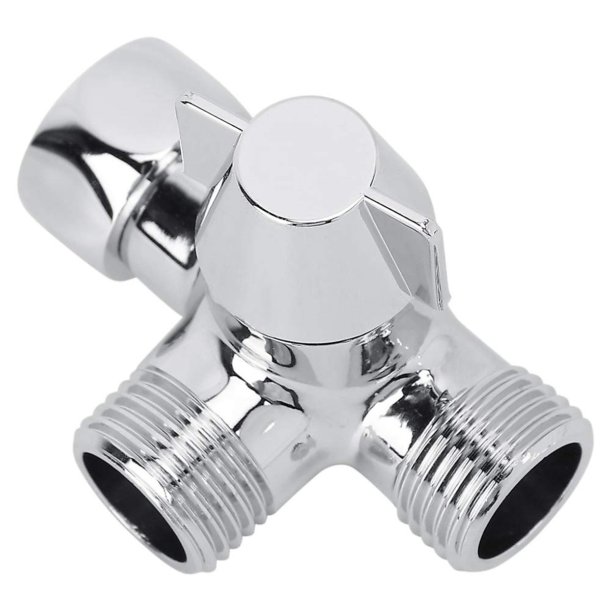 G1/2 Shower Three Way Tshaped A Diverter Connector Toilet Bidet Separator Faucet Splitter for Hroom Use