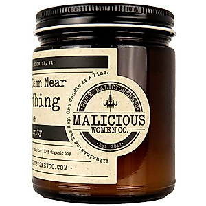 Malicious Women Candle Co - Queen of Damn Near Everything, Rebel Rose Infused with Superiority, All-Natural Soy Candle, 9 oz