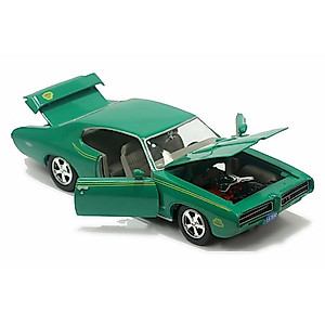 1969 Pontiac GTO Judge, Green - Motormax 73242 - 1/24 scale Diecast Model Toy Car