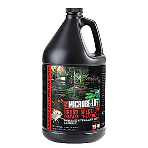 MICROBE-LIFT BSDTGAL Broad Spectrum Disease Treatment for Ponds and Outdoor Water Garden, For Live Koi Fish, Goldfish, Plants, and Decor, 1 Gallon