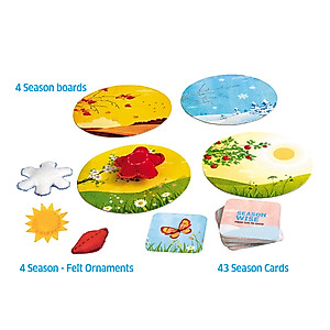 Chalk and Chuckles Season Wise Preschool Game, Fun Learning, Gifts for Boys and Girls Ages 3 to 6 Years