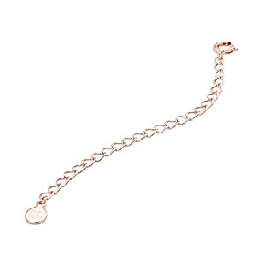 gorjana Women's 3 Inch Adjustable Necklace Extender, 18k Rose Gold Plated