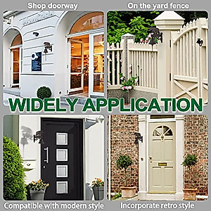 KAVSI Dinner Bell Heavy Duty Cast Iron Wall Hanging Bell, Bear Welcome Sign Decorative Bells, Indoor Antique Style Door Bell, Outdoor Wind Chimes Wall Mounted Bells for Church, School, Home Decor