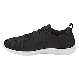ASICS Women's Kanmei, Black/Black/White, 8 B(M) US