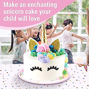 Discovering DIY Unicorn Birthday Decorations for Girls - Party Supplies Kit for 16 Guests w/ Plates, Cups, Goody Bags, Utensils, Napkins, Cake Cutter & Topper, Candles, Table Cloth and Banner