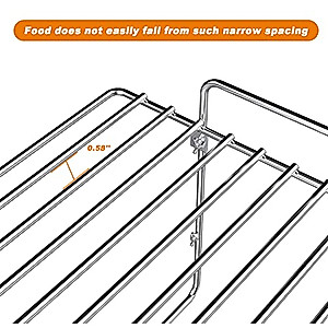 Stanbroil 17 Inch Universal Stainless Steel Smoke Shelf/Warming Cooking Rack Replacement for Traeger and Other Wood Pellet Grills/Gas Grills