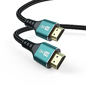UVOOI 8K HDMI ARC/eARC Cable for Soundbar 6.6FT, eARC HDMI 2.1 Cable, High Speed HDMI Cord 48Gbps 8K@60Hz, 4K@120Hz Dolby Atoms (HDCP 2.2&2.3, 3D, HDR10) for Sound bar, Roku TV, PS5, HDTV, Blu-ray