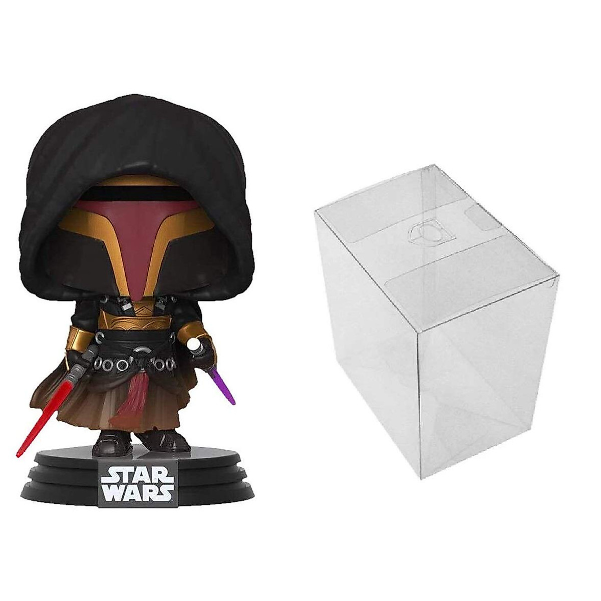 Funko Pop! Star Wars Knights of The Old Republic Darth Revan Exclusive Bobblehead Bundled with Pop Protector