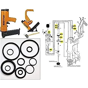 Pro-Parts New O-Ring Maintenance Rebuild Kits for Bostitch Hardwood Floor Nailer MIII MIIIFN MIIIFS MIII886 MIII812