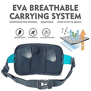 Fanny Packs For Women Waterproof Fanny Pack With Bottle Holder Relaxhik Plus Size Fanny Pack For Men Suitable For Dog Walking Travel Sport Hiking Cycling Fit All Phones (Bottle Not Included)