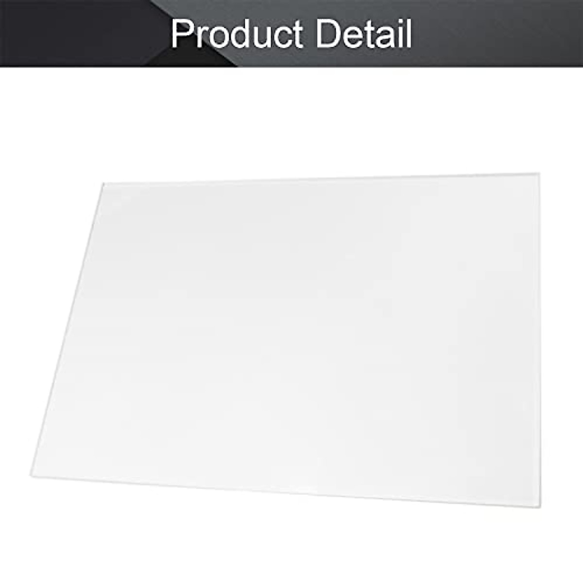 Fielect Clear Acrylic Sheet 11.69" x 8.27" Cast Plexiglass Sheet 0.20" Thick (5mm) Transparent Board Panel with Protective Paper for Home Decor, Craft, Picture Frame, Signs, DIY Display Projects
