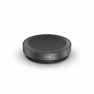 Jabra Speak2 75 Wireless Bluetooth Speakerphone - 4 Noise-Cancelling Mics, Full-Range 65mm Portable Speaker and Super-Wideband Audio - Certified for Zoom and Google Meet - Dark Grey,Black