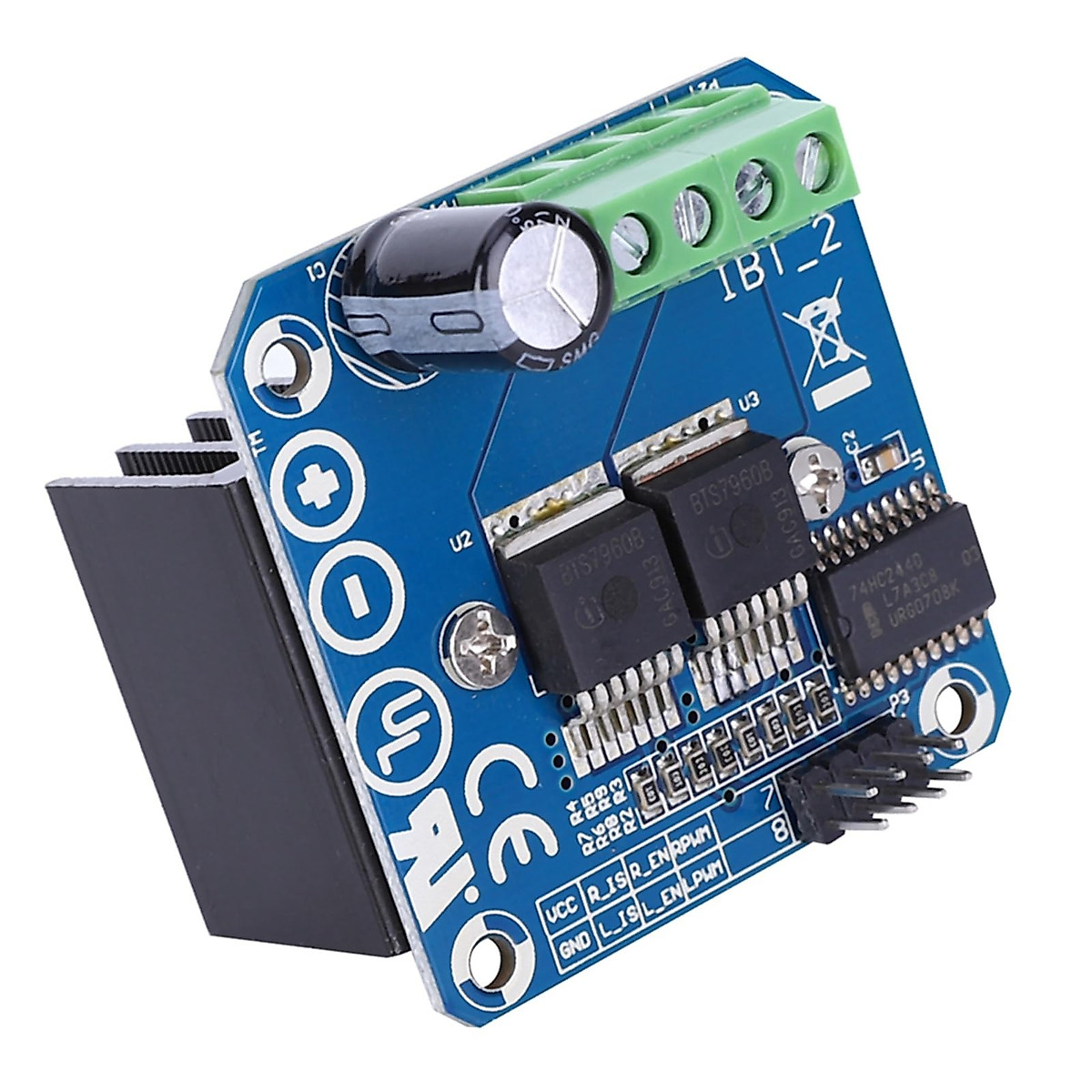 Motor Drive Module High-Power Driver for Smart Car 43A Electric Components, H-Bridge Driver Circuit with Stable Performance