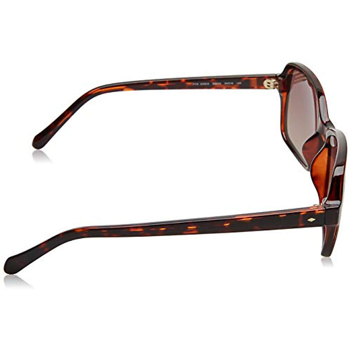 Fossil Women's Female Sunglass Style FOS 3095/S Oval, Dark Havana, 54mm, 18mm