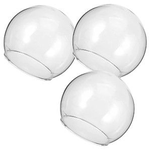 Abaodam 9 Pcs Round Glass Cover Wall Vases for Flowers House Plants Clear Cake Stand Bell Jar Display Dome Clear Platter Cover Cake Protector Party Dessert Cover Dessert Protective Cover