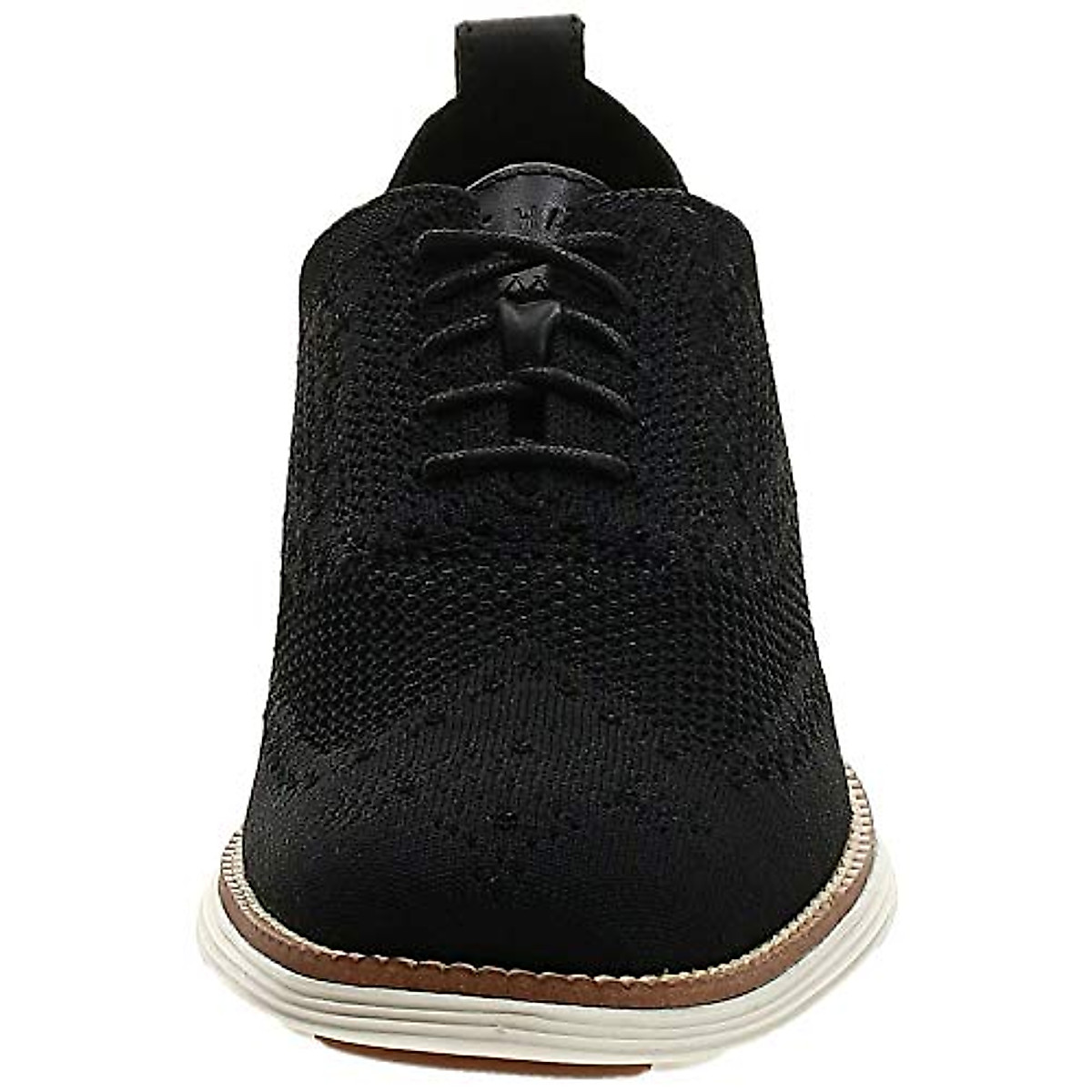 Cole Haan Men's Original Grand Knit Wing TIP II Sneaker, BLACK/IVORY, 10 M US