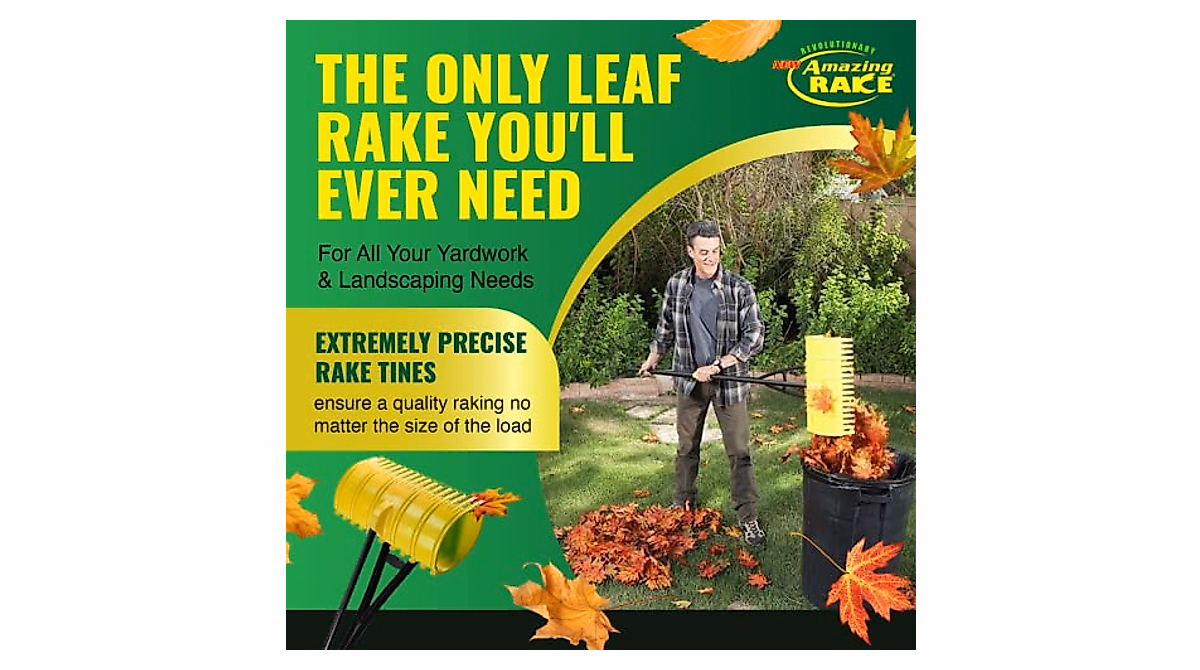 Amazing Rake Back Saving Garden Rake ― Leaf Rakes for Gardening ― Leaf ...