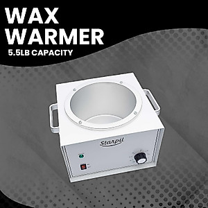 Starpil Wax Pot Warmer Professional for Hair Removal - Electric Hard Wax Beads Heater 5lb Capacity - Large Single Wax Warmer - Esthetician Supplies for Waxing Salon.